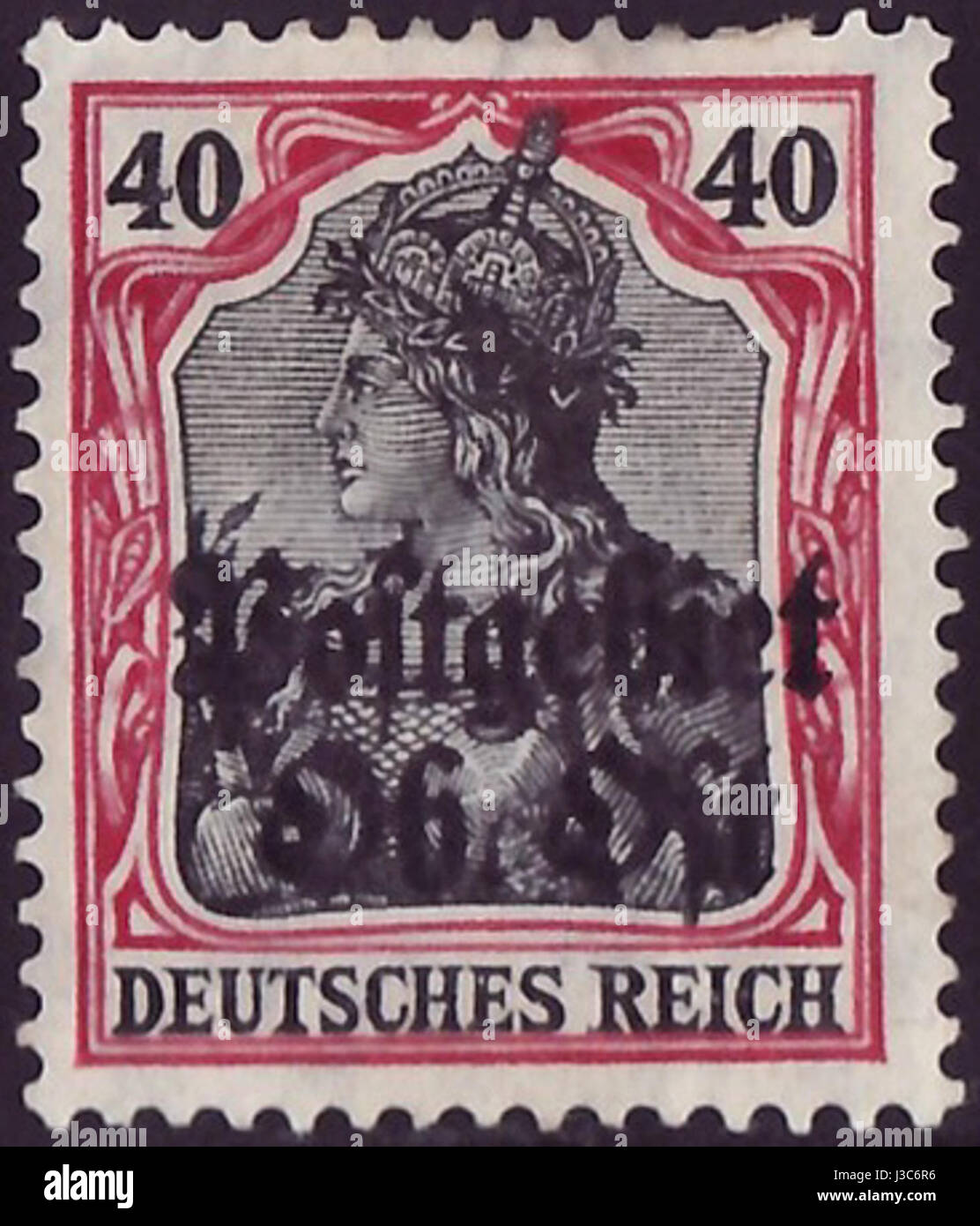 The DR 1916 OberOst MiNr10b B002 is a historical postal item from the ...