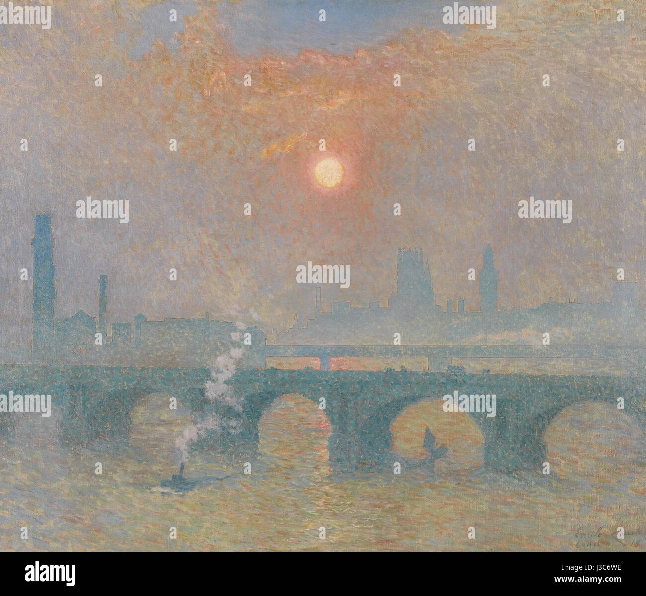 Emile Claus, Waterloo Bridge Stock Photo - Alamy