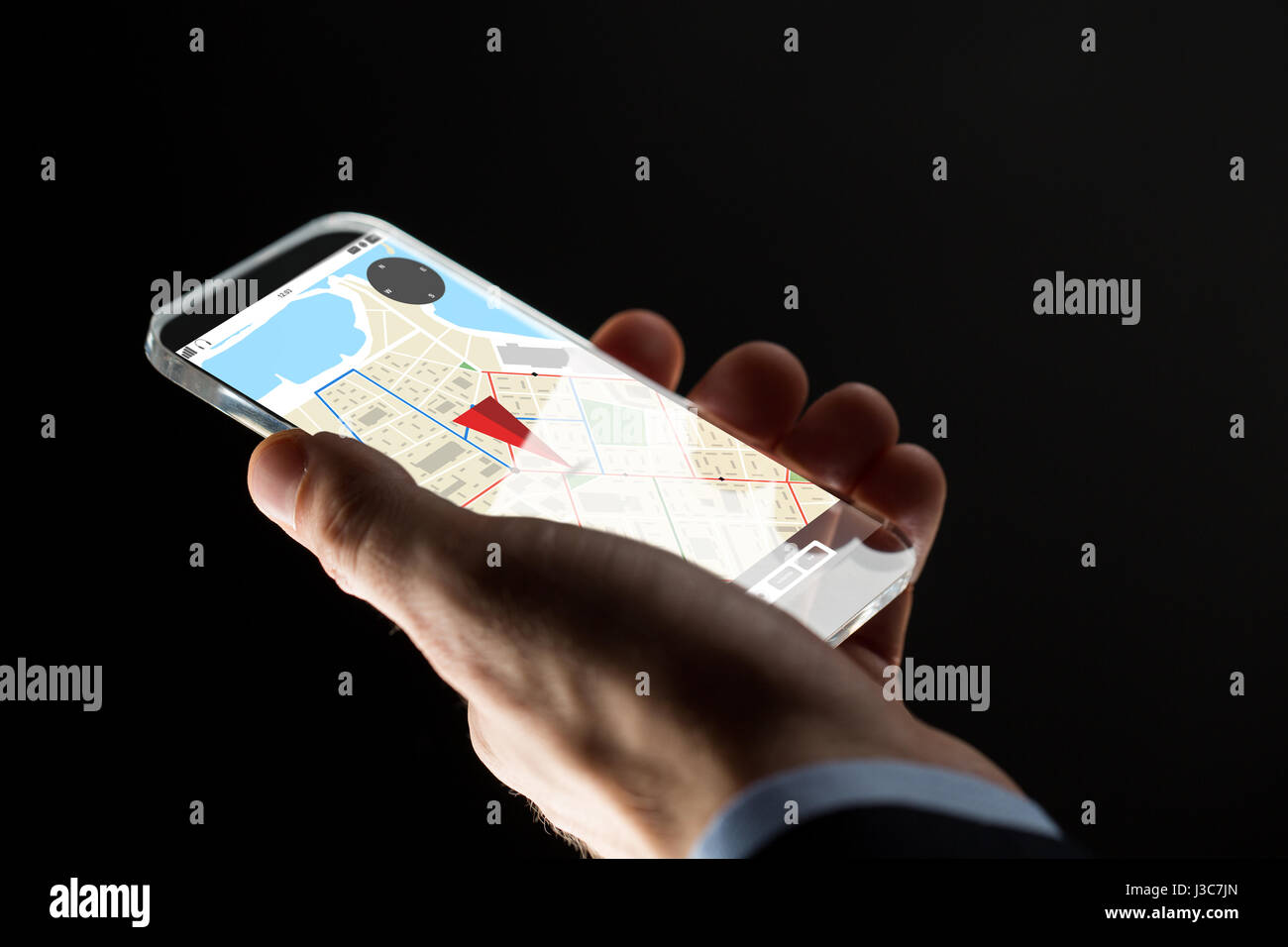 Gps hand hi-res stock photography and images - Alamy