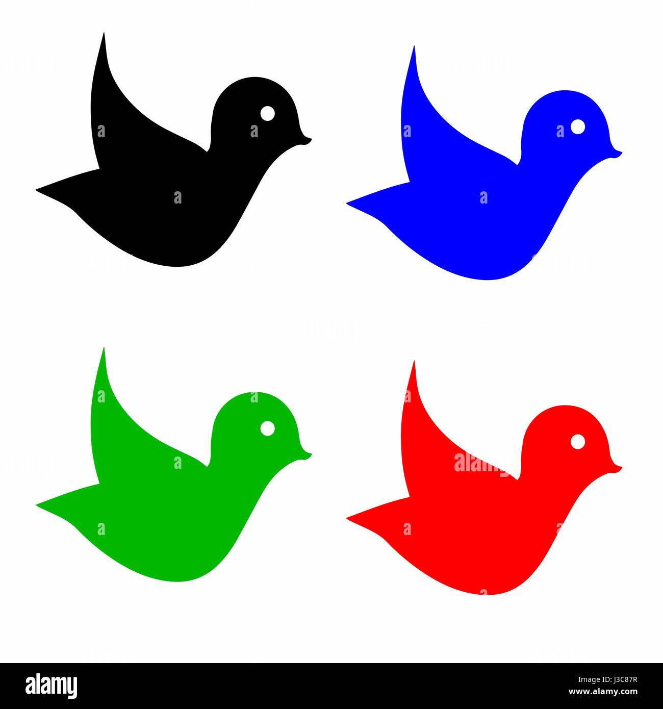 Pigeon in blue colors Stock Vector Images - Alamy