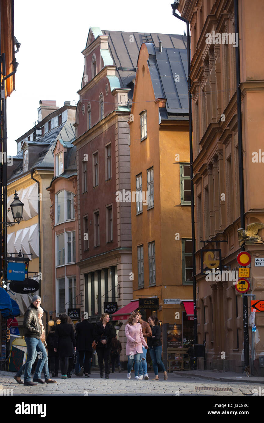 Västerlånggatan sweden stockholm hi-res stock photography and images ...