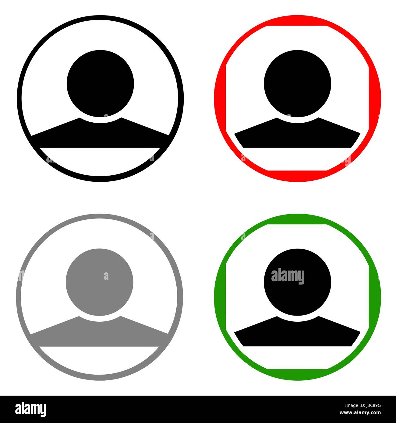 people figure icons vector in multiple colors Stock Vector Image & Art ...