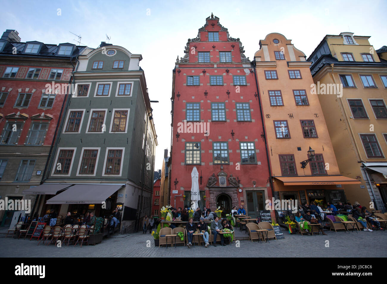 Stortorget public square in Gamla Stan, the old town and historical ...