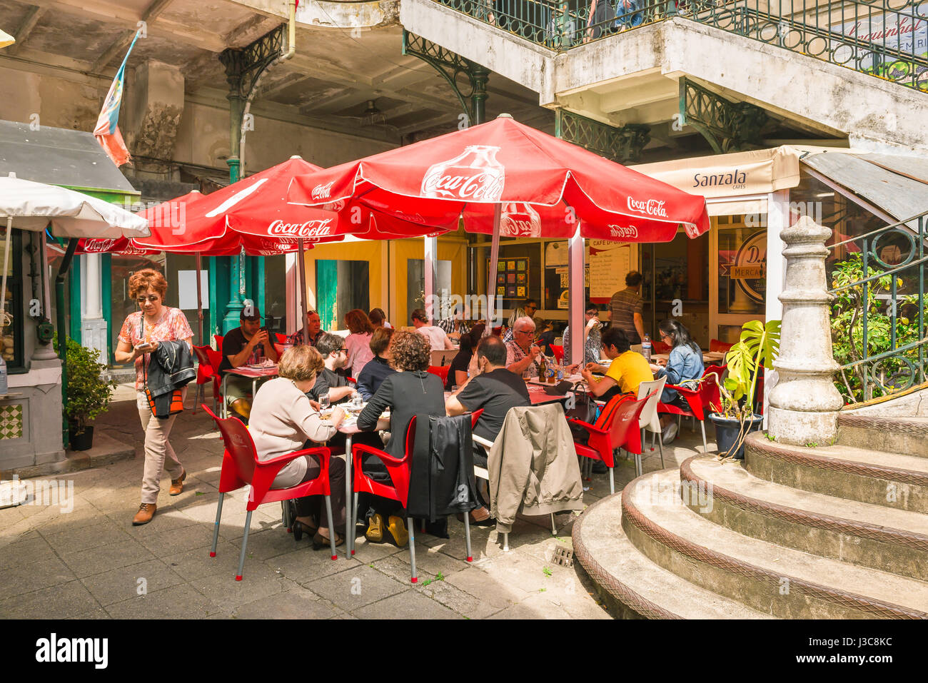 Bolhao Market Porto Portugal, visitors to the famous Mercado do Bolhao ...