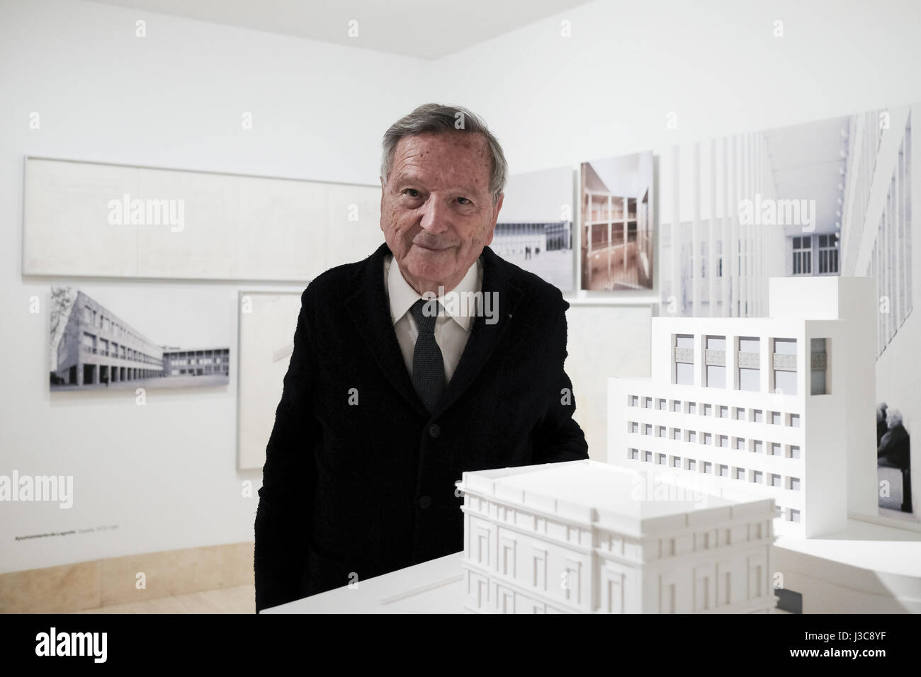 Architect Rafael Moneo attending the inauguration of 'Rafael Moneo ...