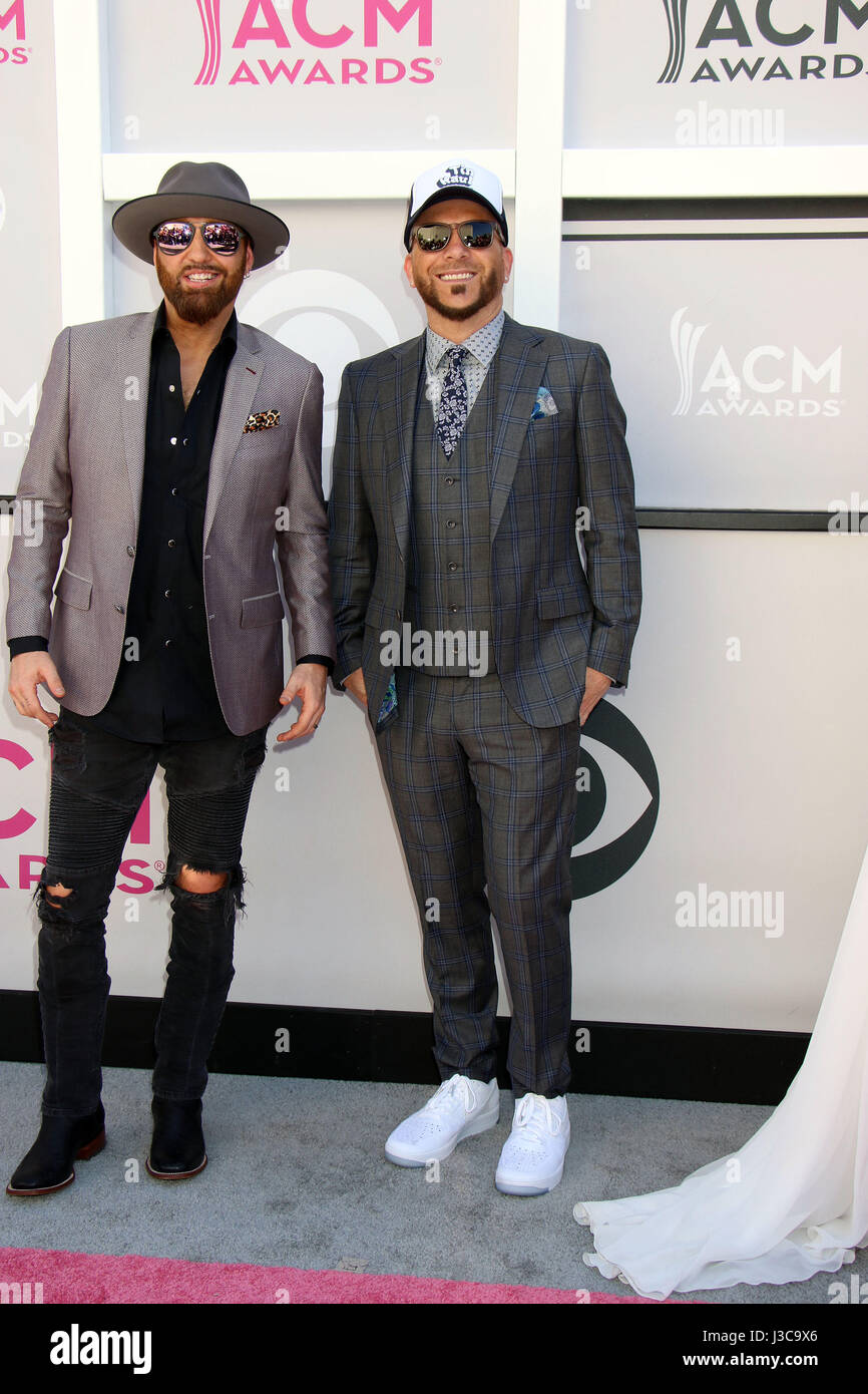 LoCash attending the 52nd Academy Of Country Music Awards at the T ...