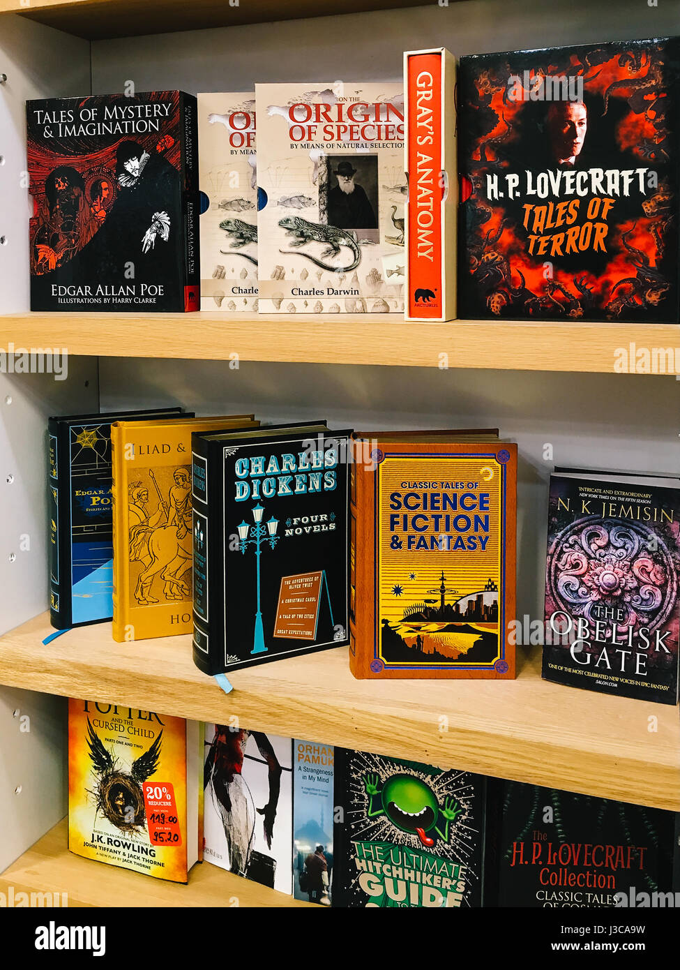 Science fiction books shelf hi-res stock photography and images - Alamy