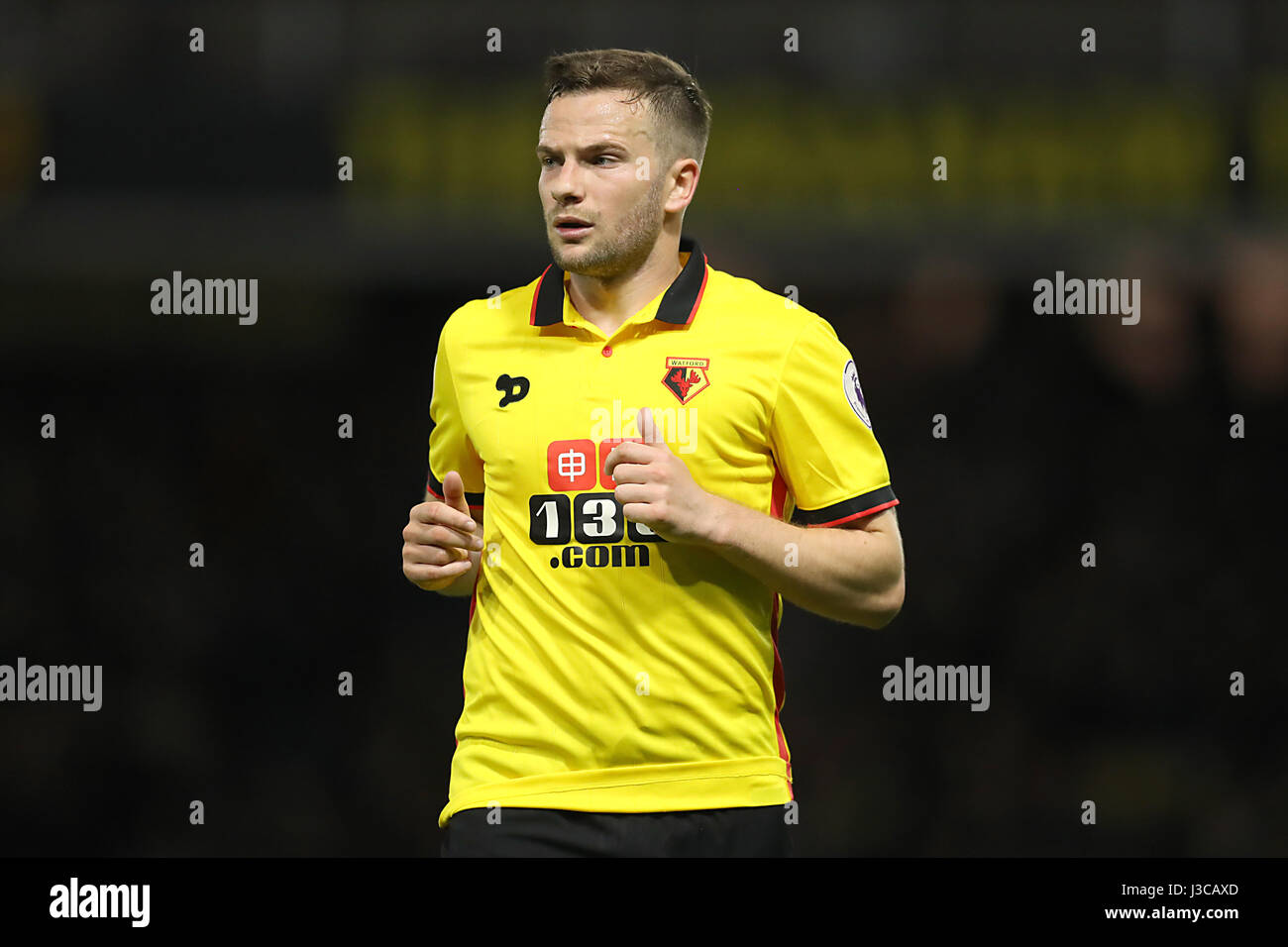 Tom Cleverley, Watford Stock Photo - Alamy