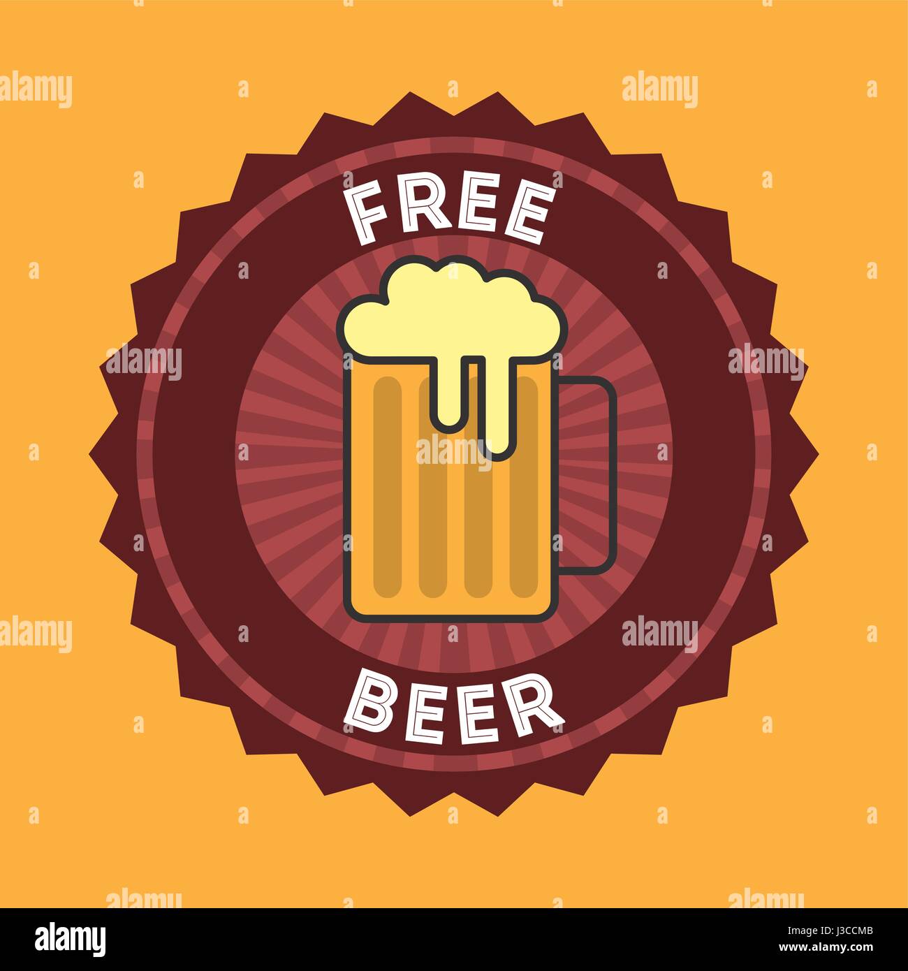 free beer offer poster Stock Vector Image & Art - Alamy