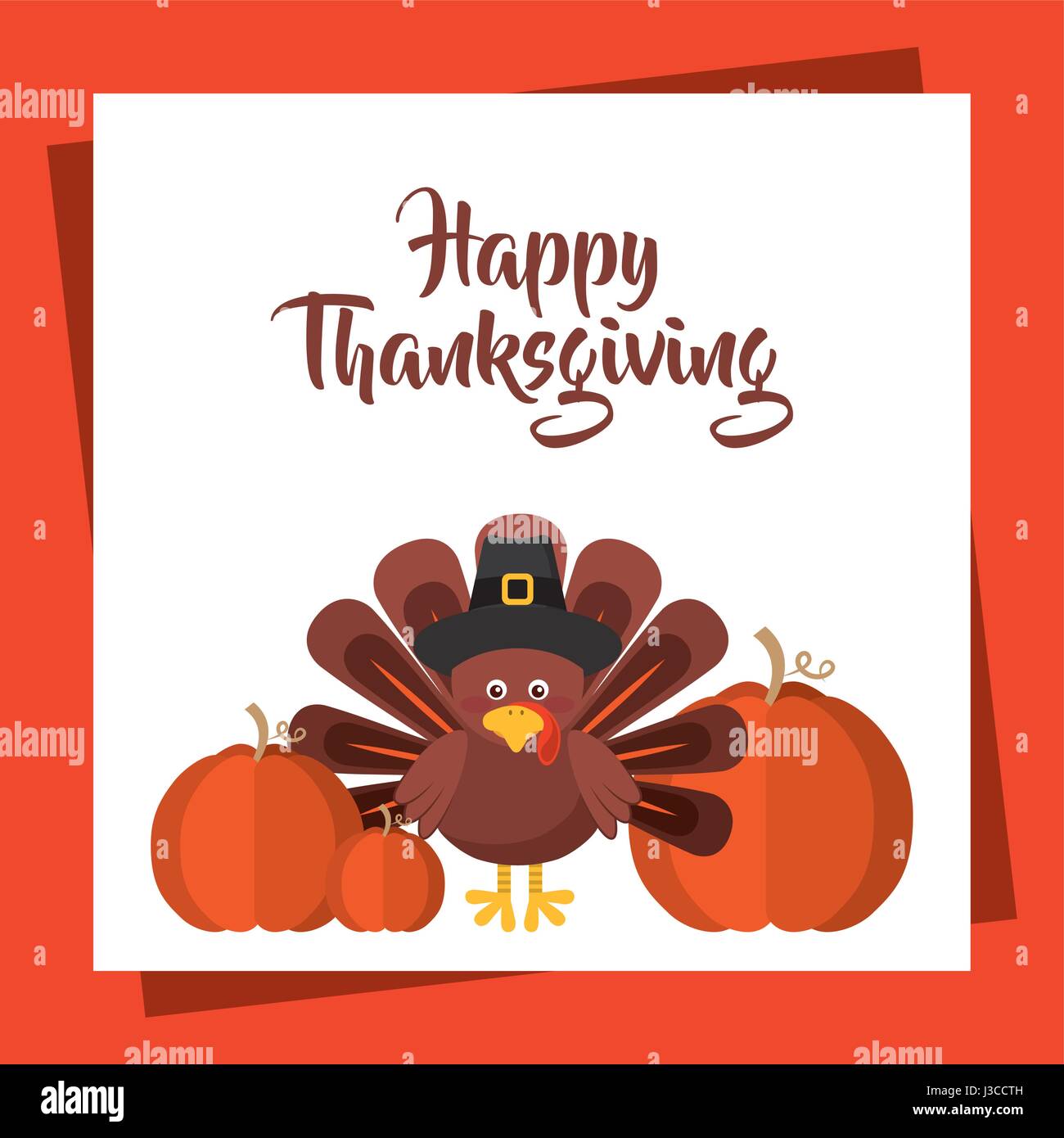 happy thanksgiving celebration poster Stock Vector Image & Art - Alamy