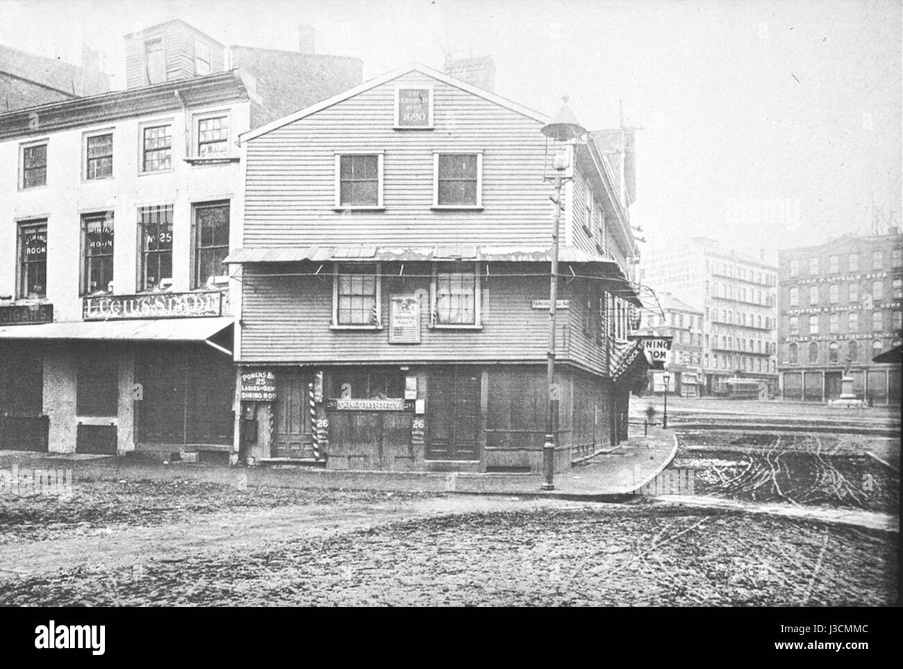 Dock Square in Boston, depicted in this image, showcases the historical ...