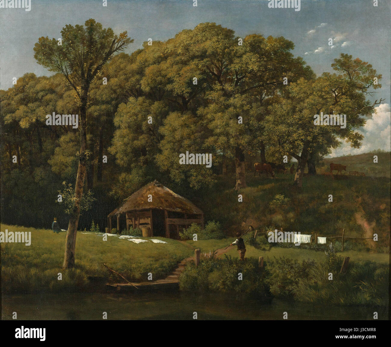 Een bouwhoeve aan de oever van een beek in Gelderland Rijksmuseum SK A ...