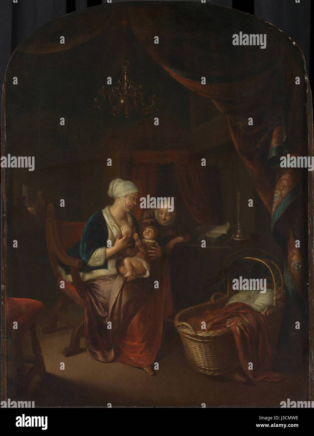 'Een moeder die haar kind de borst geeft' is a painting held at the ...