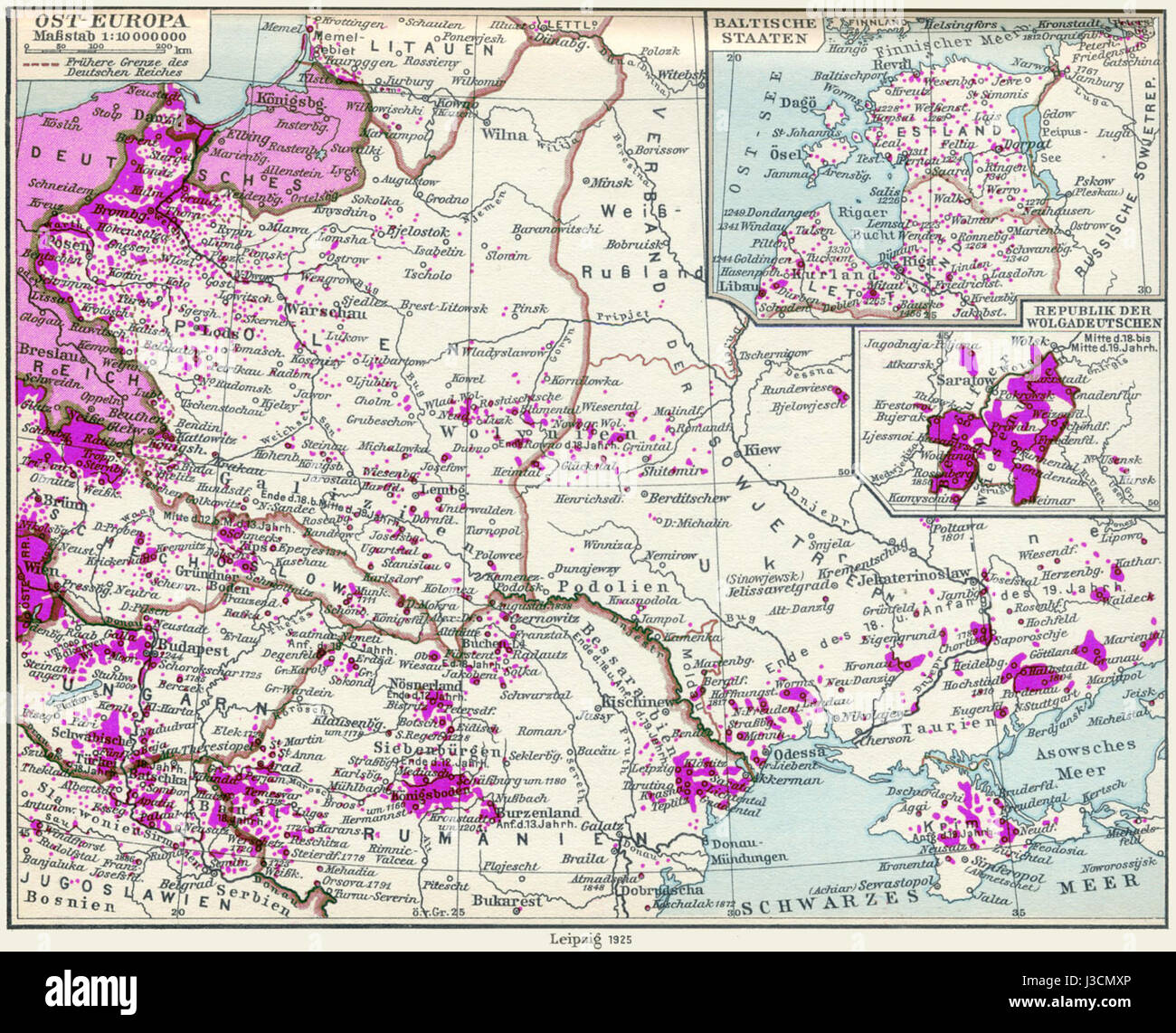 'Deutsche Siedlungsgebiete in Osteuropa' (German Settlements in Eastern ...