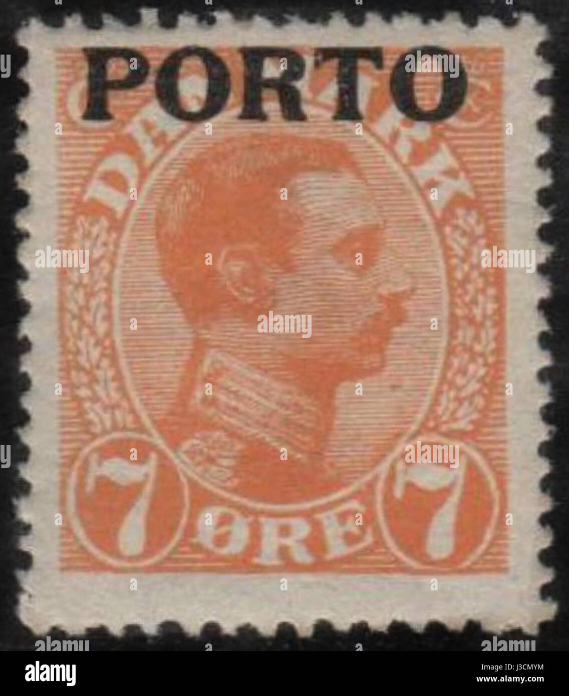 This stamp from Denmark, issued in 1921, features a design known as the ...