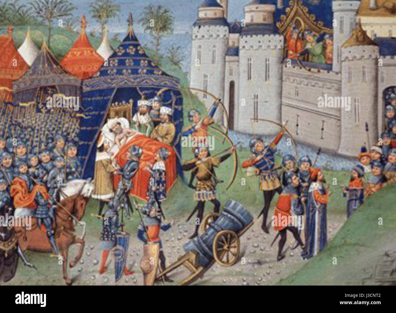 The death of Du Guesclin, a French military leader, marked the end of a ...