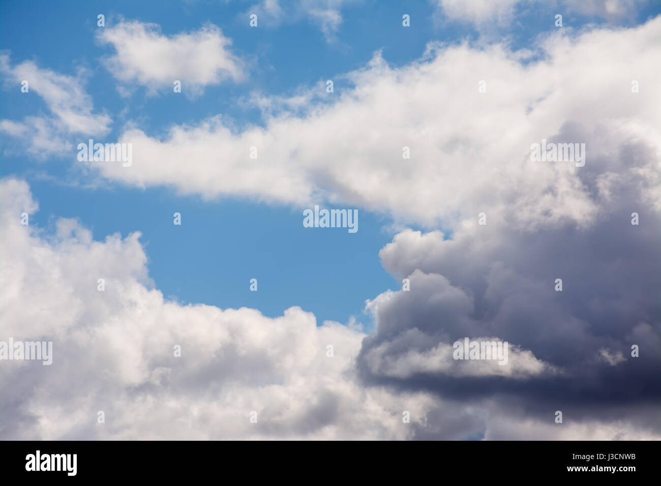Partly cloudy on a spring day Stock Photo - Alamy