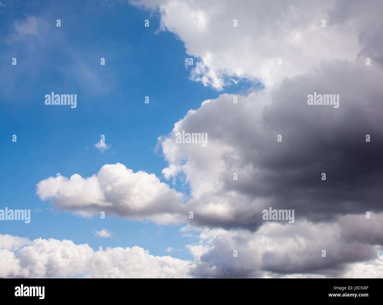 Partly cloudy on a spring day Stock Photo - Alamy