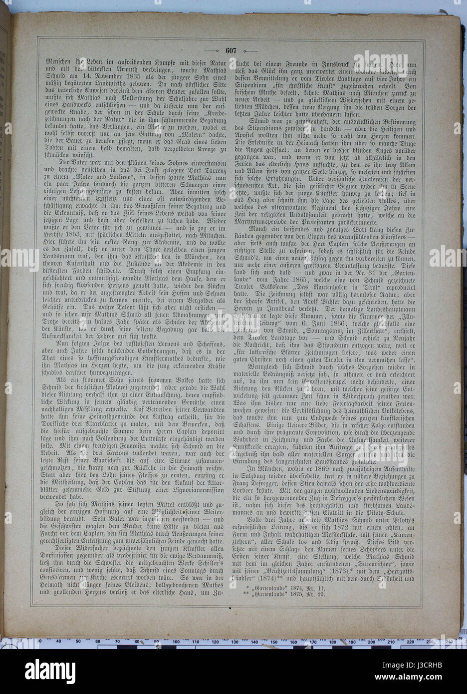 A historical reference to a specific issue of the German illustrated ...