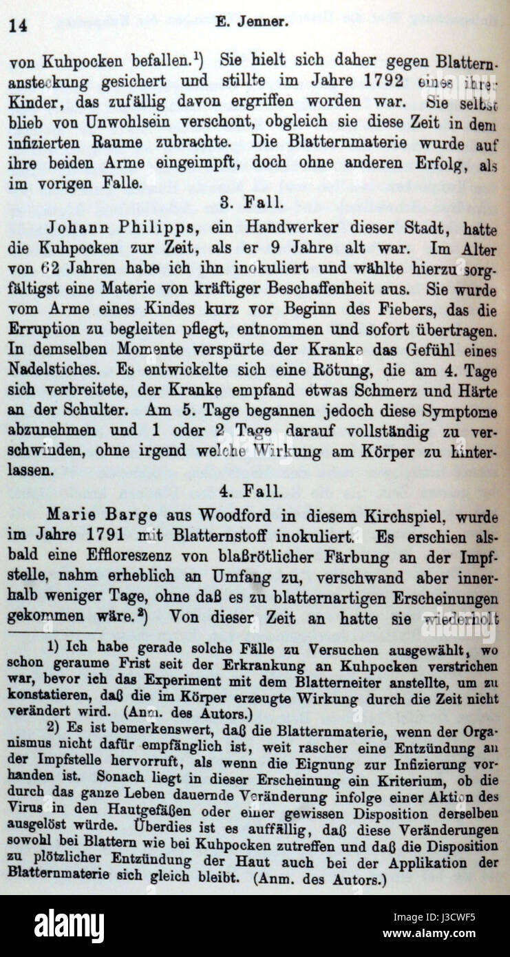 Edward Jennerâ€™s work on 'Kuhpocken' (cowpox) was pivotal in the ...
