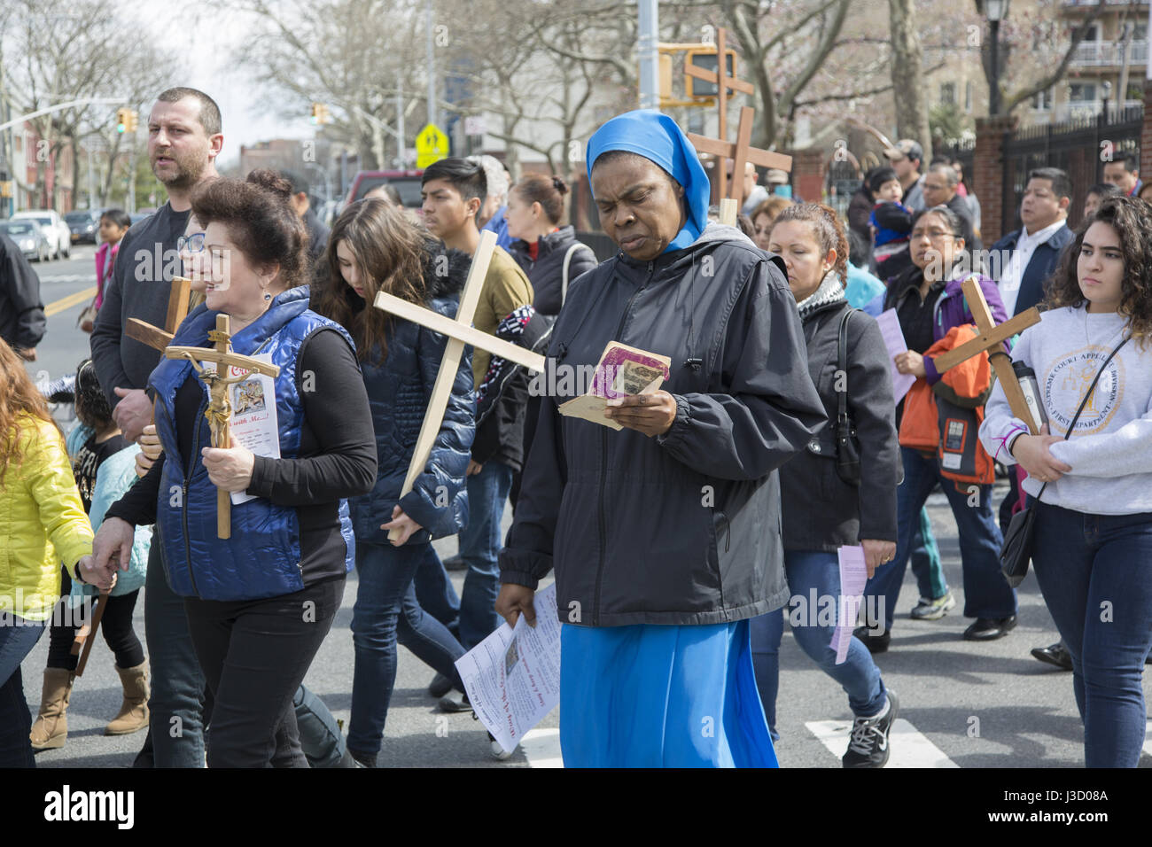 Good Friday Stations of the Cross procession through Park Slope ...