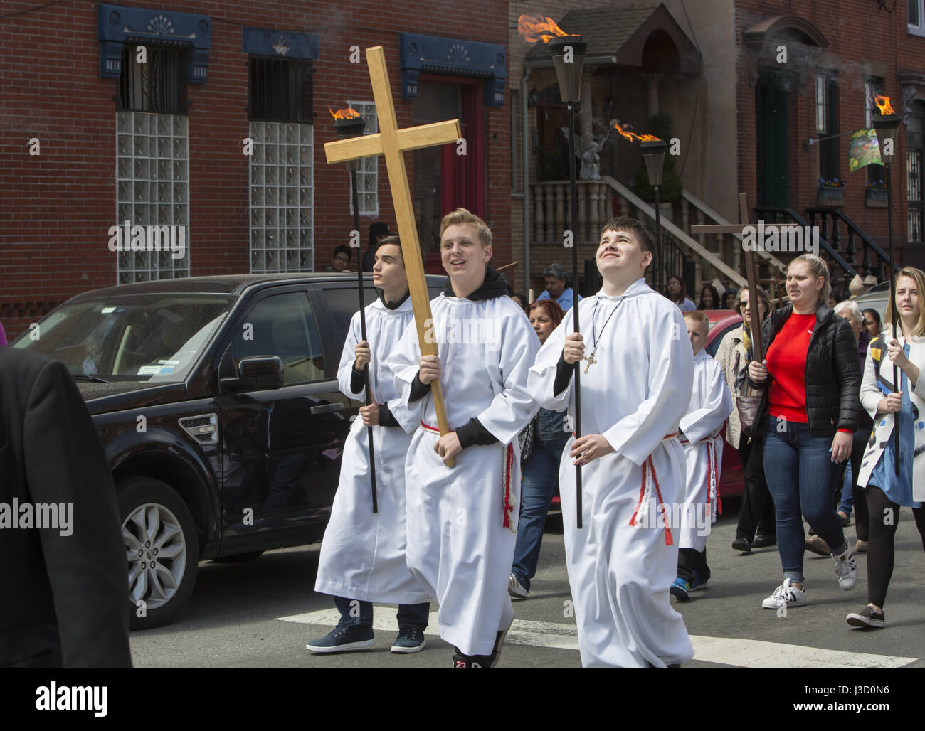 Good Friday Stations of the Cross procession through Park Slope ...