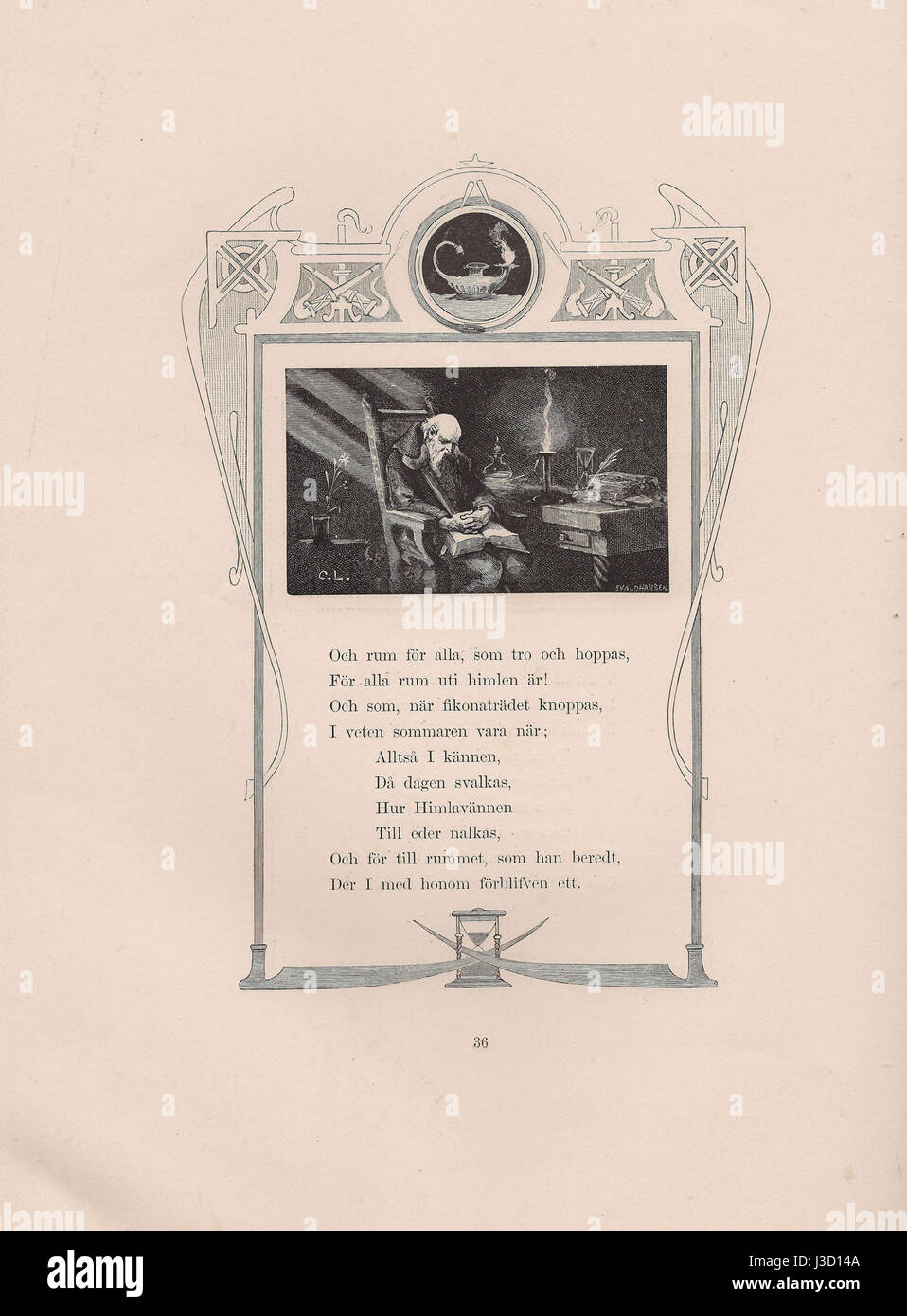 The 1880 painting 'Dodens Engel' (Angel of Death) depicts a symbolic ...