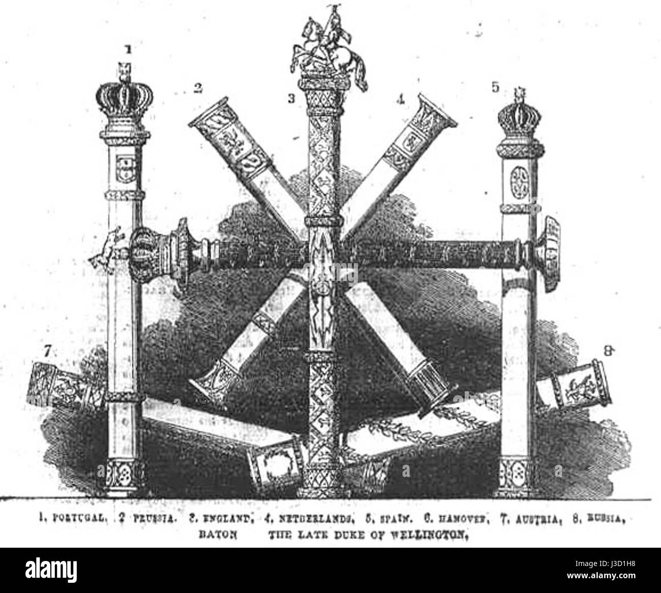 The Duke of Wellington's batons were symbols of military command. These ...