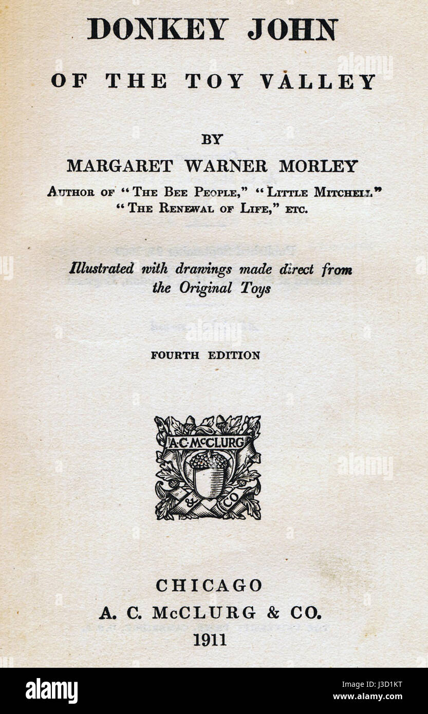 'Donkey John of the Toy Valley' by Margaret Warner Morley tells the ...