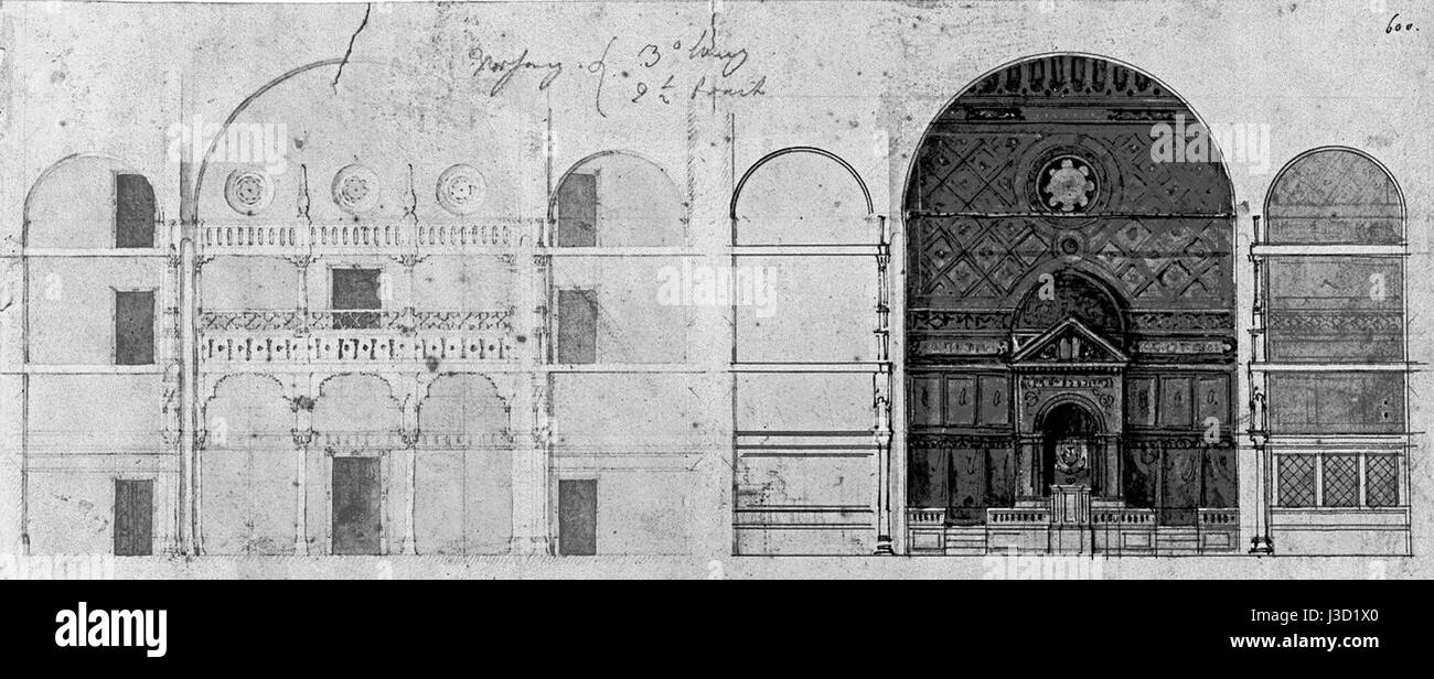 The 'Alte Synagoge' (Old Synagogue) in Dresden, designed by the ...