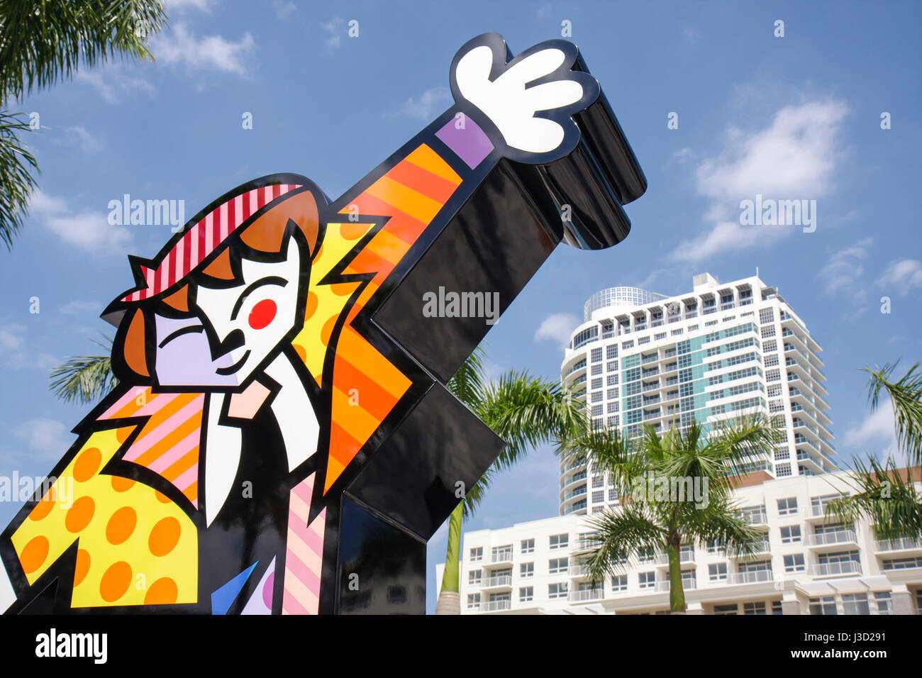 Miami Florida,Shops at Midtown Miami,Brush with Romero Britto,famous ...
