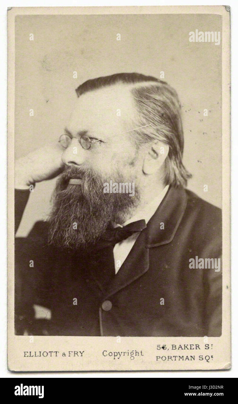 Edward Miall by Elliot & Fry 1860s Stock Photo - Alamy