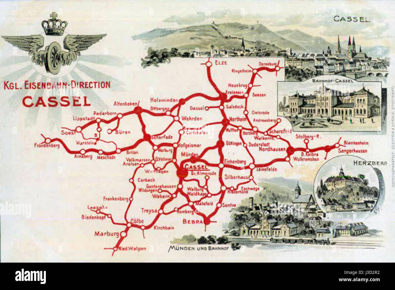 The Eisenbahndirektion Cassel was a regional railway authority in ...