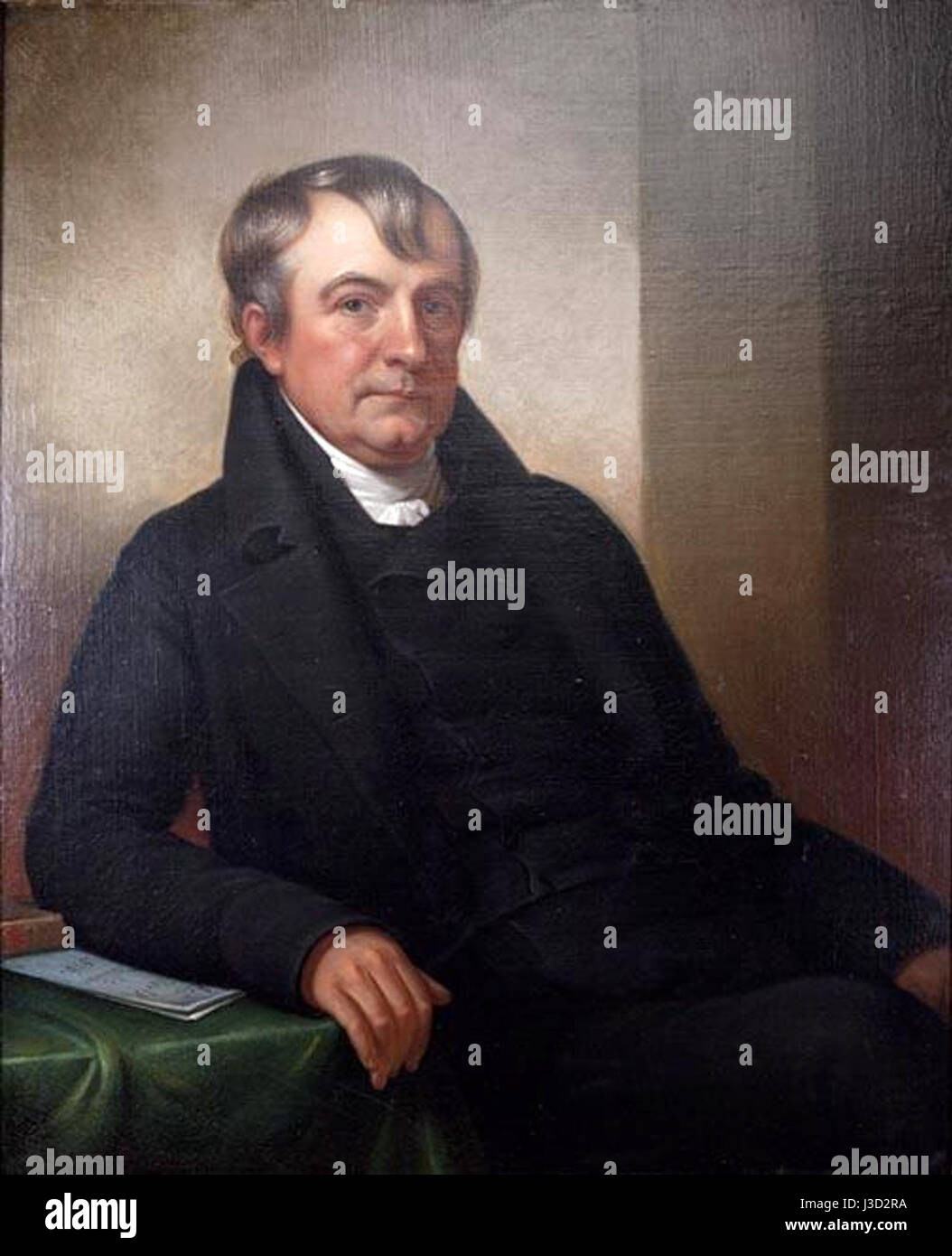 Edward Johnson Mayor of Baltimore by Rembrandt Peale Stock Photo - Alamy