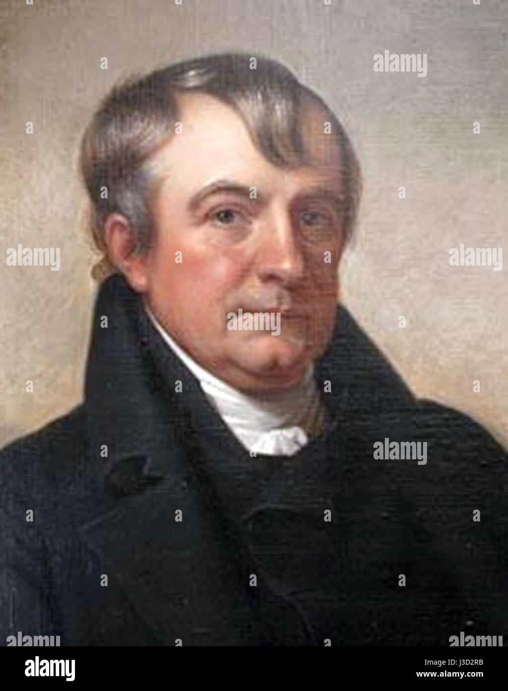 A portrait of Edward Johnson, the Mayor of Baltimore, painted by ...