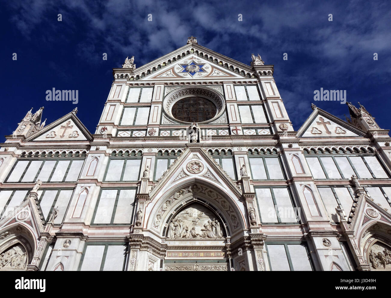 Basilica di santa Croce,piazza Santa Croce ,Florence,Italy Stock Photo ...
