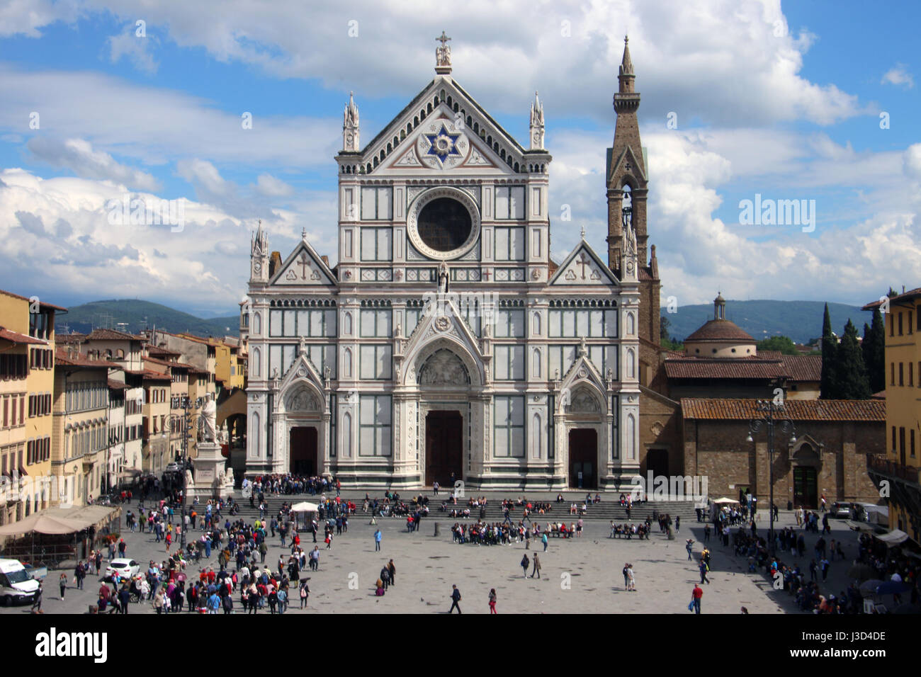 Basilica di santa Croce,piazza Santa Croce ,Florence,Italy Stock Photo ...