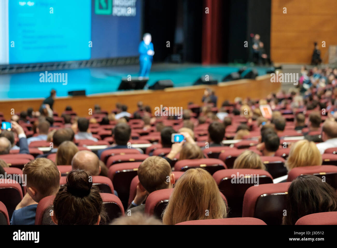 Audience at conference hall Stock Photo - Alamy