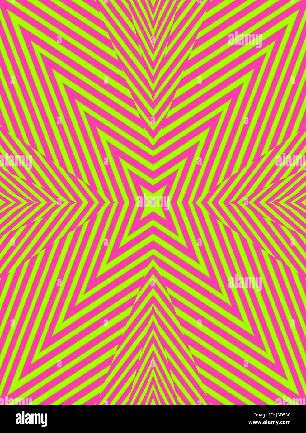 Angled lines of green and pink decorate background. Geometric lines ...