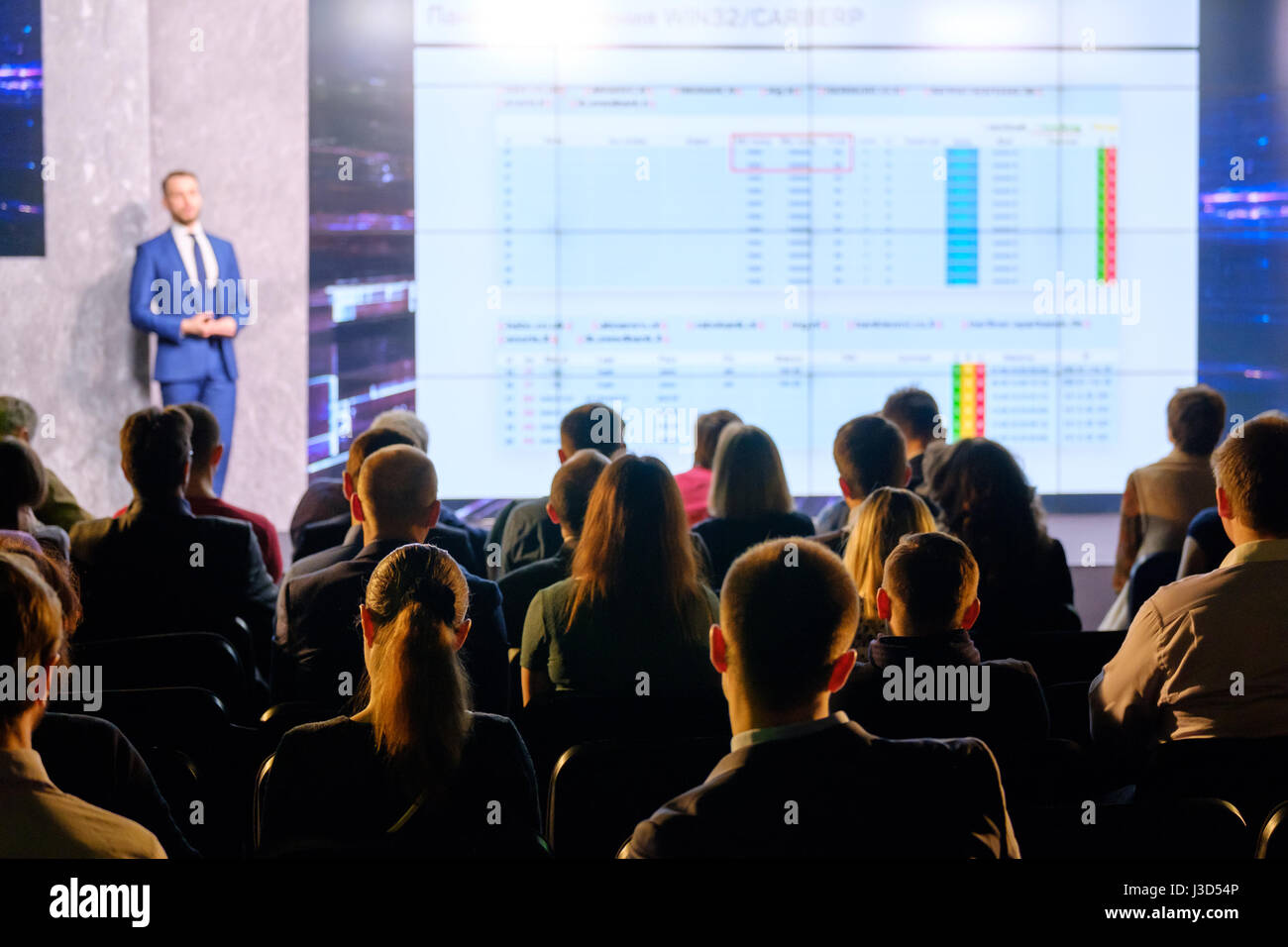 Audience at conference hall Stock Photo - Alamy