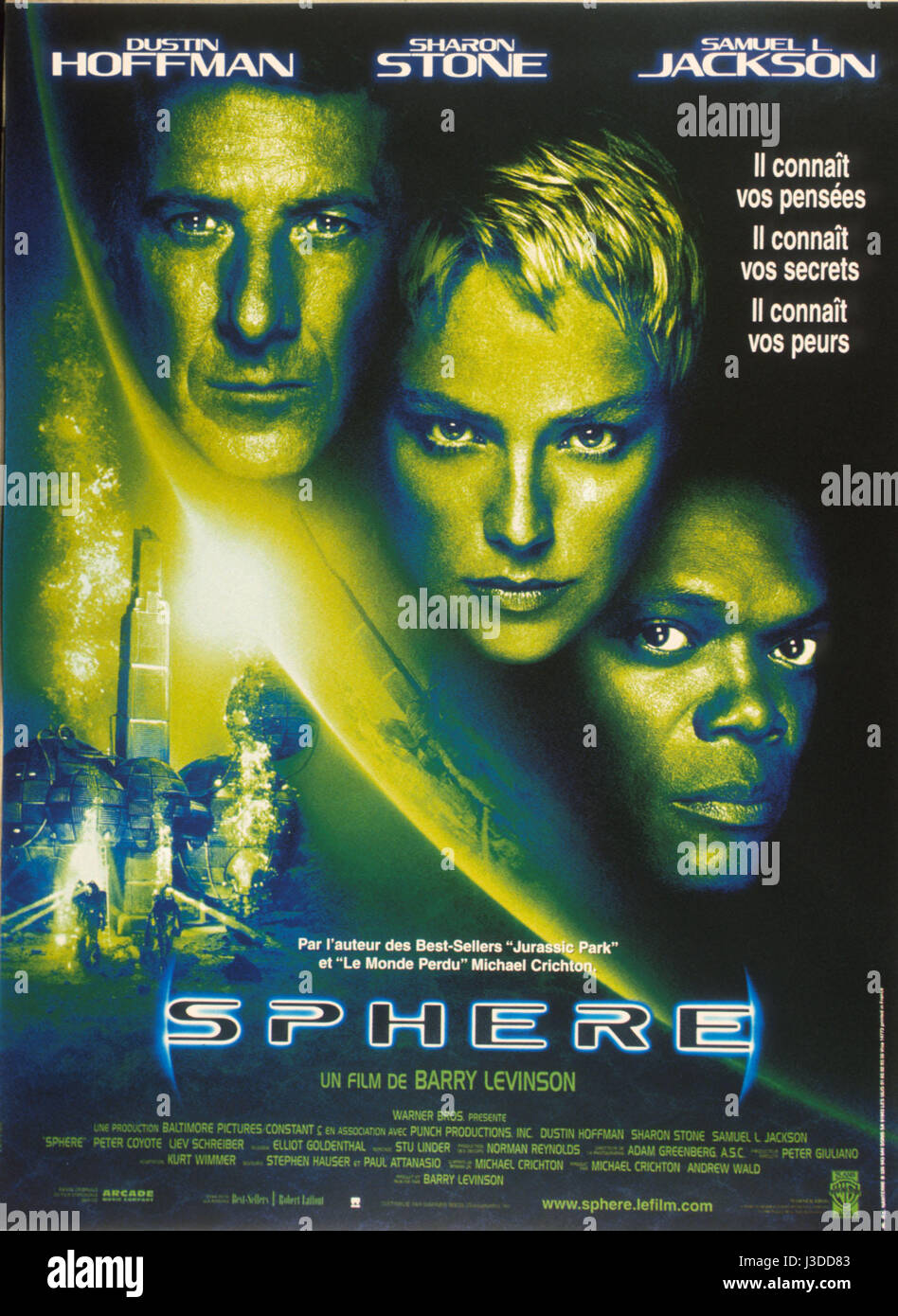 Sphere Year: 1998 USA affiche, poster Director: Barry Levinson Stock ...