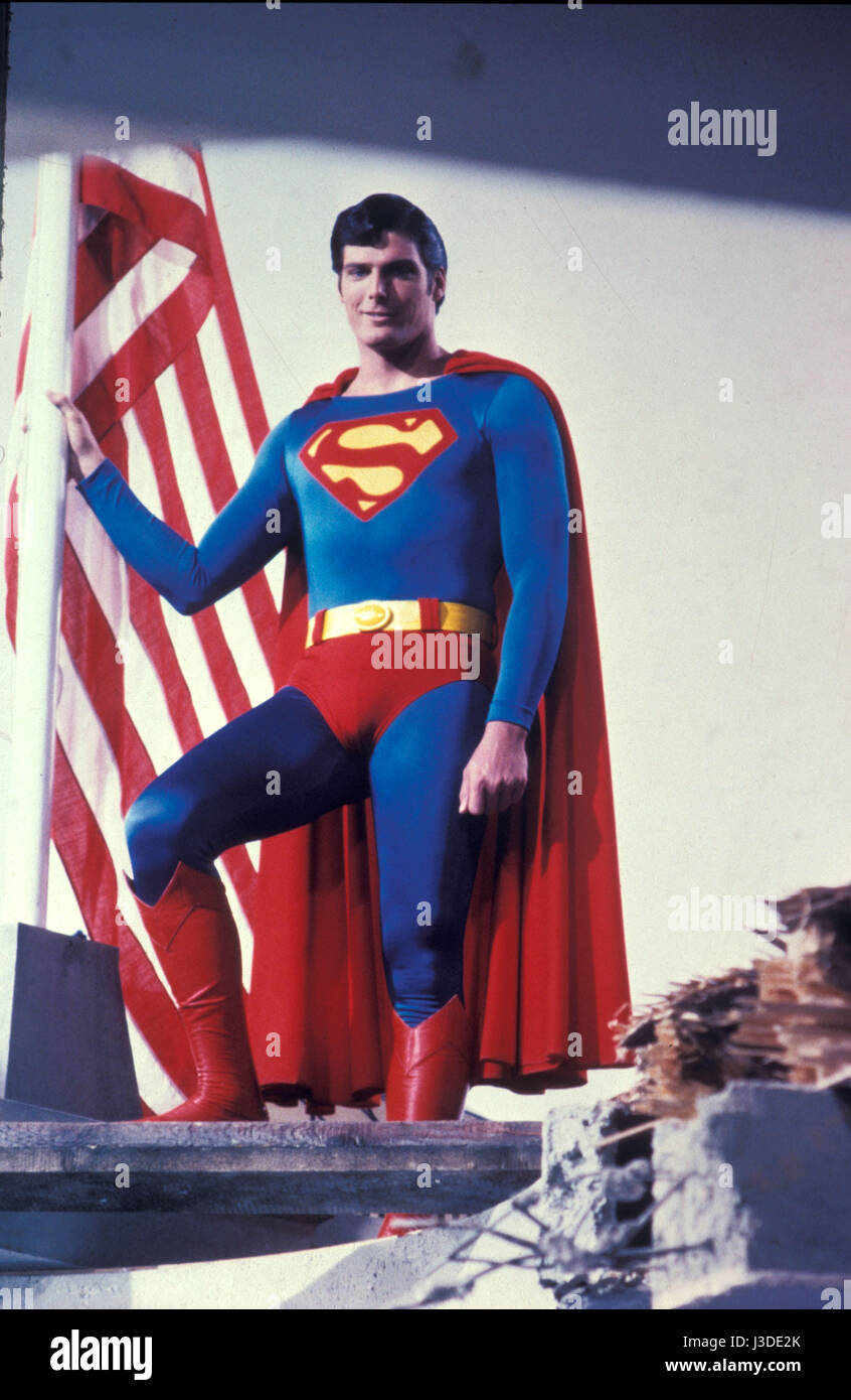 Christopher reeve superman flag hi-res stock photography and images - Alamy