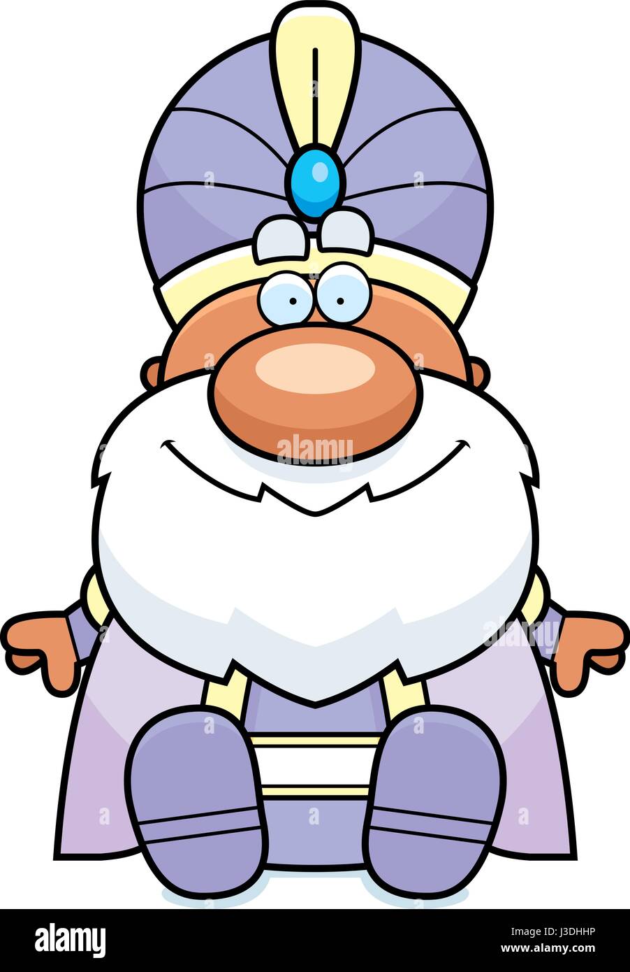 A cartoon illustration of a maharaja sitting Stock Vector Image & Art ...