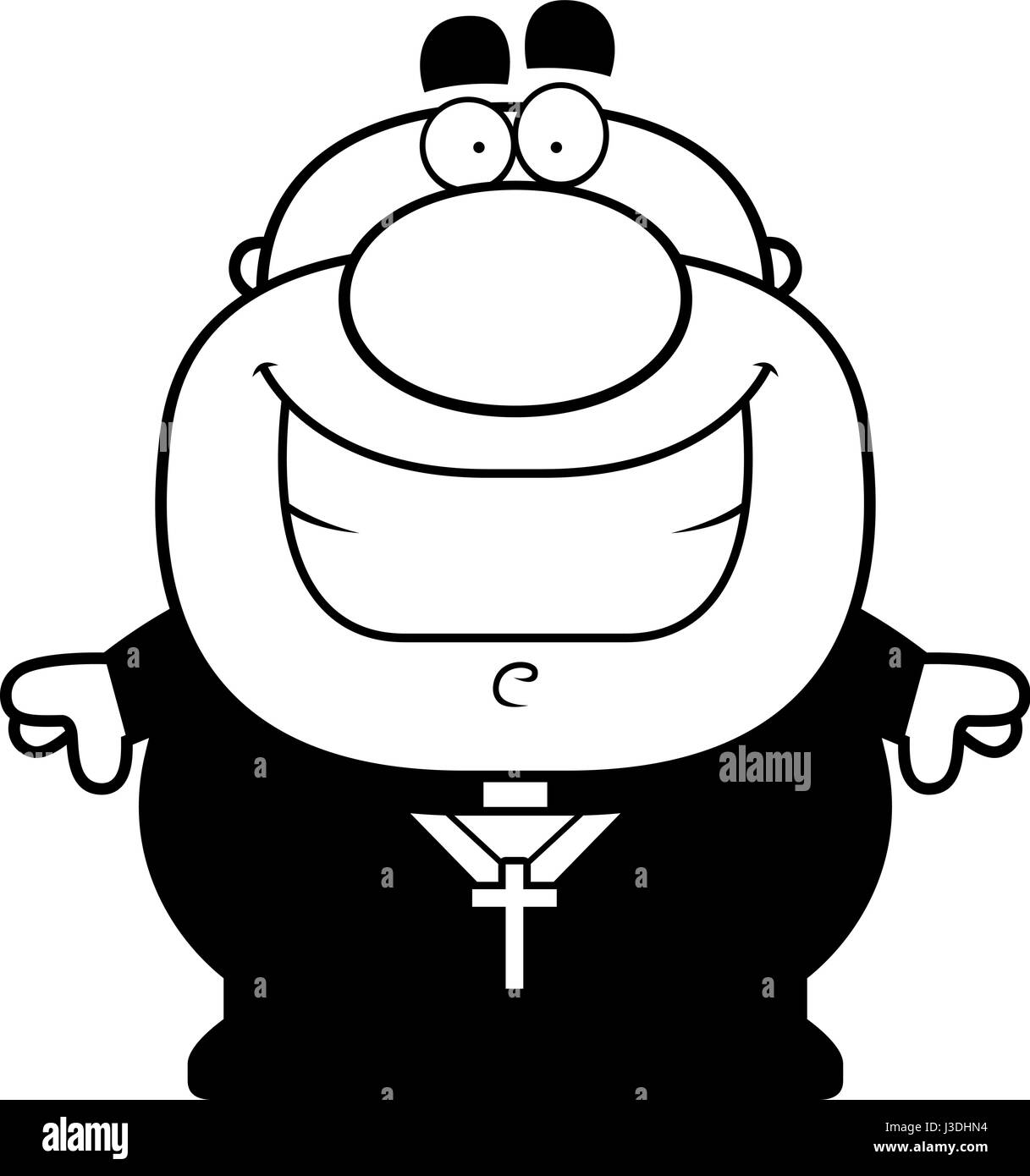 A cartoon illustration of a priest smiling Stock Vector Image & Art - Alamy