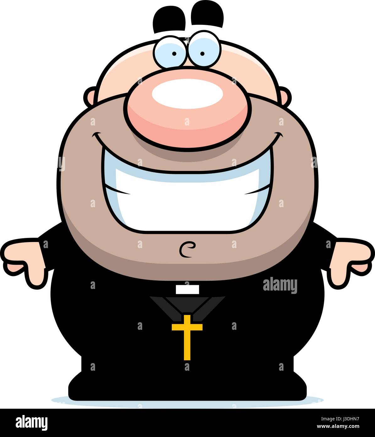 Smiling priest Stock Vector Images - Alamy