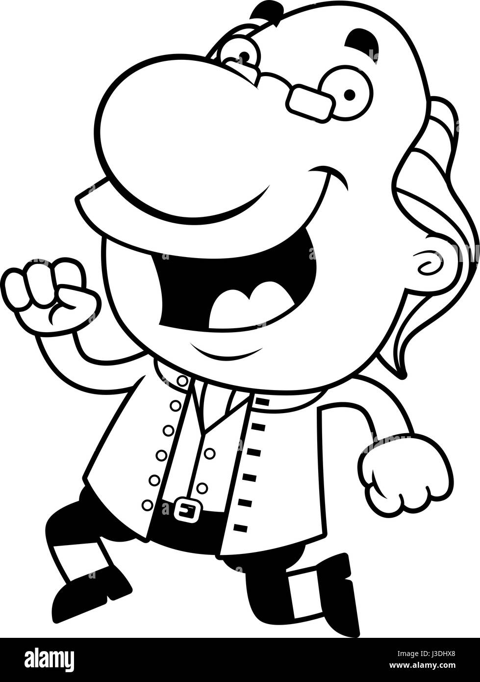 Ben franklin cartoon hi-res stock photography and images - Alamy