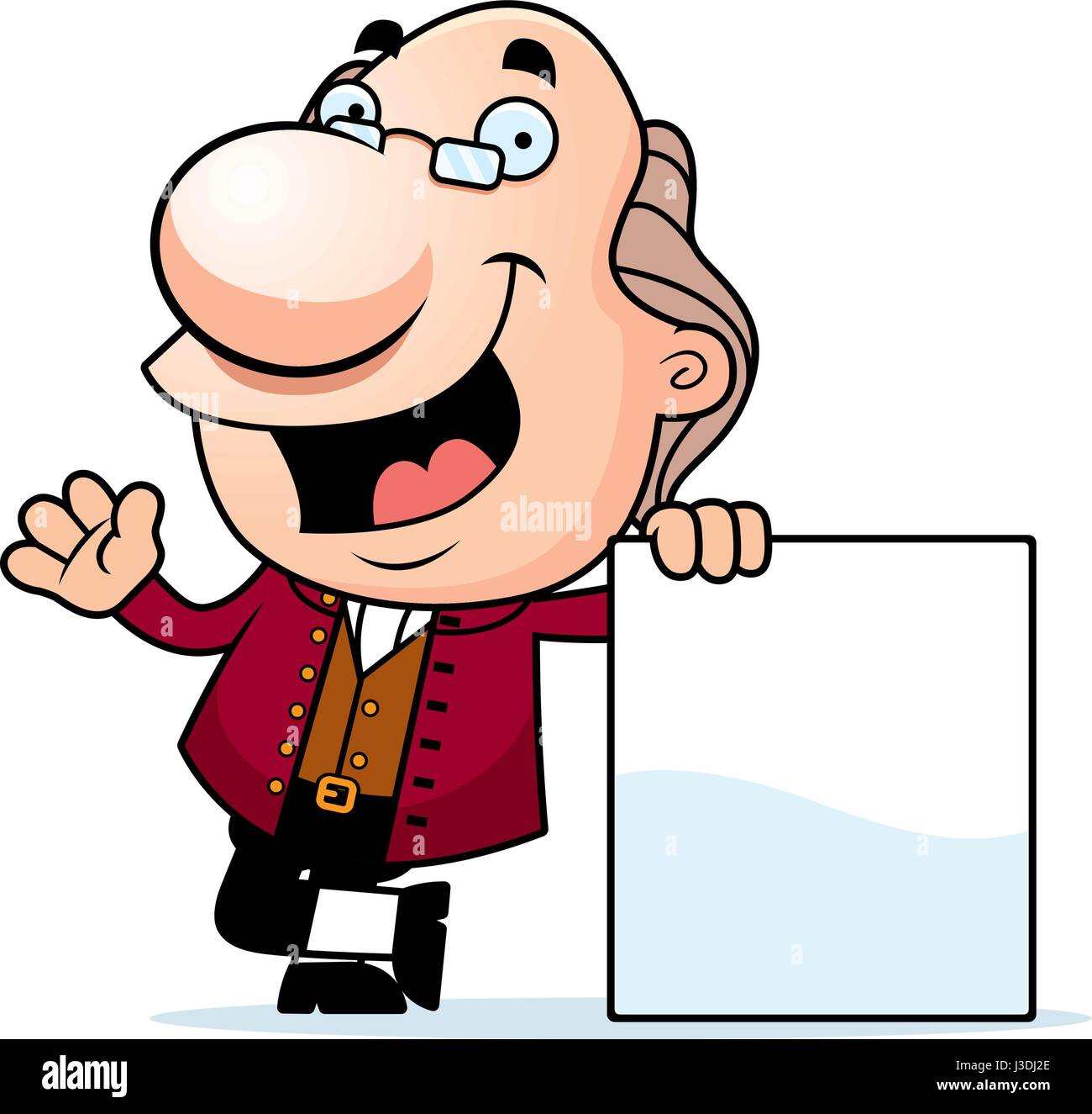 Ben franklin cartoon hi-res stock photography and images - Alamy