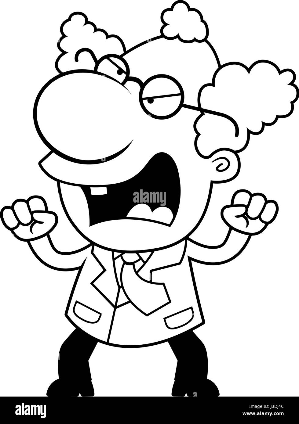 Cartoon mad scientist hi-res stock photography and images - Alamy