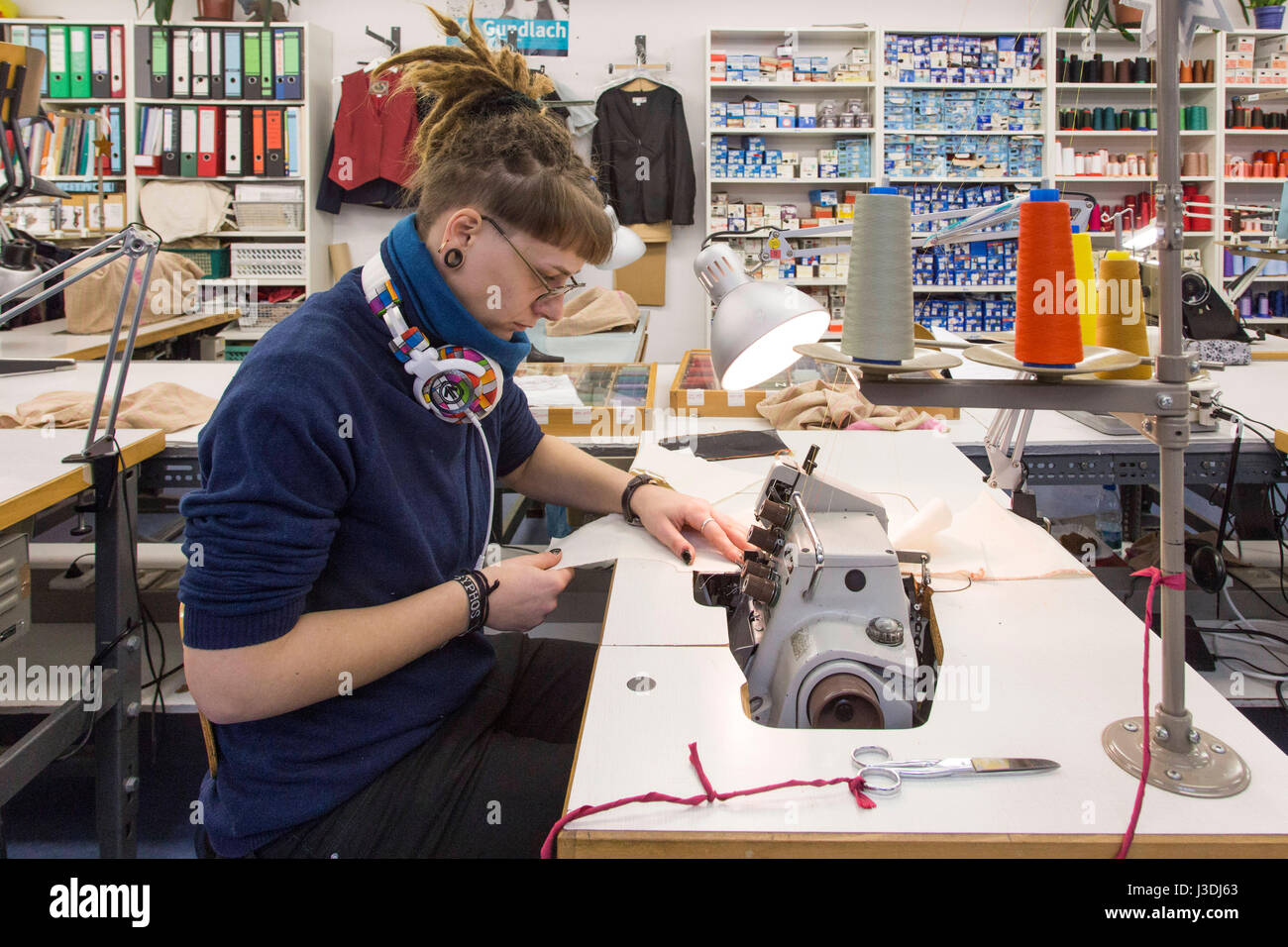 Fashion designer training Stock Photo - Alamy