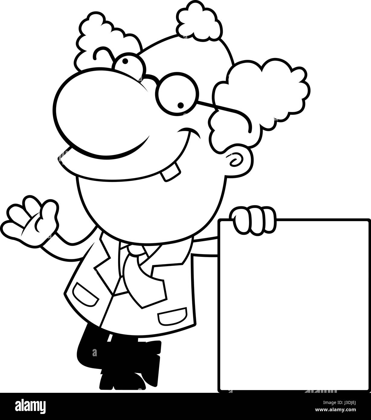 Mad Scientist Clipart Black And White